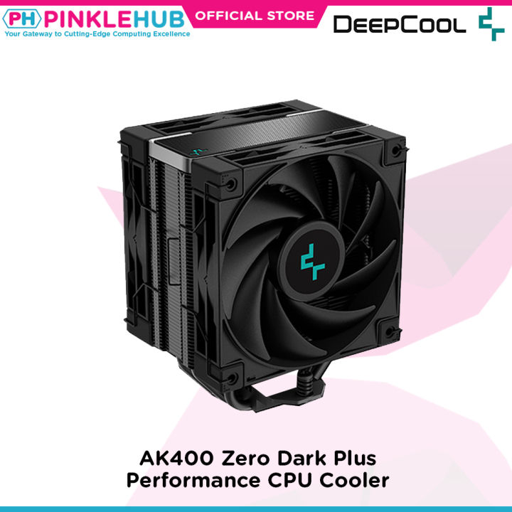 PinkleHub | DEEPCOOL AK400 Zero Dark Plus CPU Air Cooler (R-AK400 ...