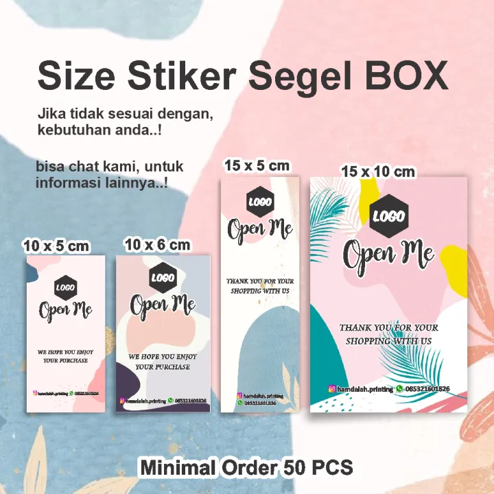 Stiker Segel Box Product ( Isi 50 Pcs ) | Lazada Indonesia