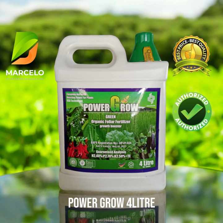 Power Grow Organic Foliar Fertilizer Gallon (Green/Red) | Lazada PH