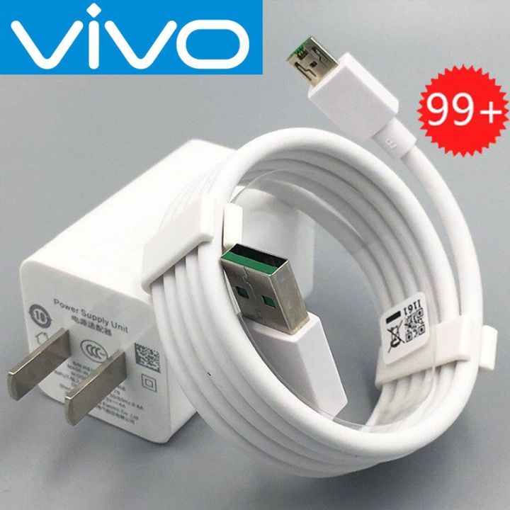 Original Fast Charging VIVO Charger 15W Micro USB 2IN1 Adapter Set ...