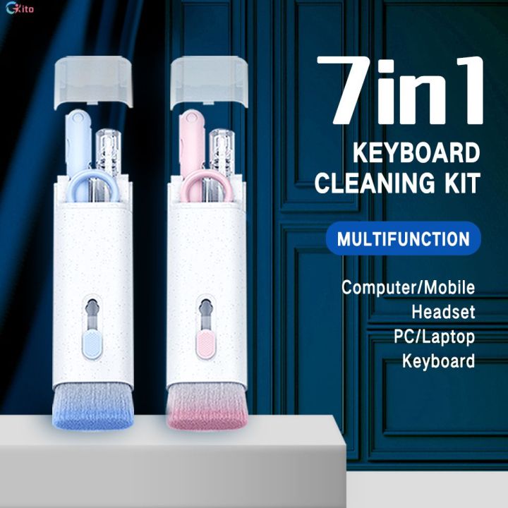 7-in-1 Computer Keyboard Cleaner Brush Kit Earphone Cleaning Pen For ...