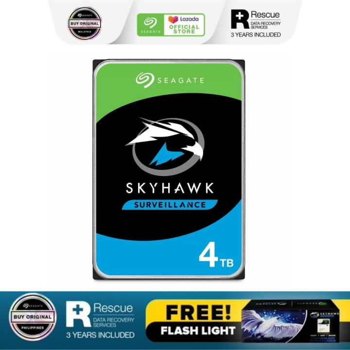 Seagate ST4000VX016 4TB SkyHawk 5900RPM 3.5 Hard Disk Drive for CCTV ...