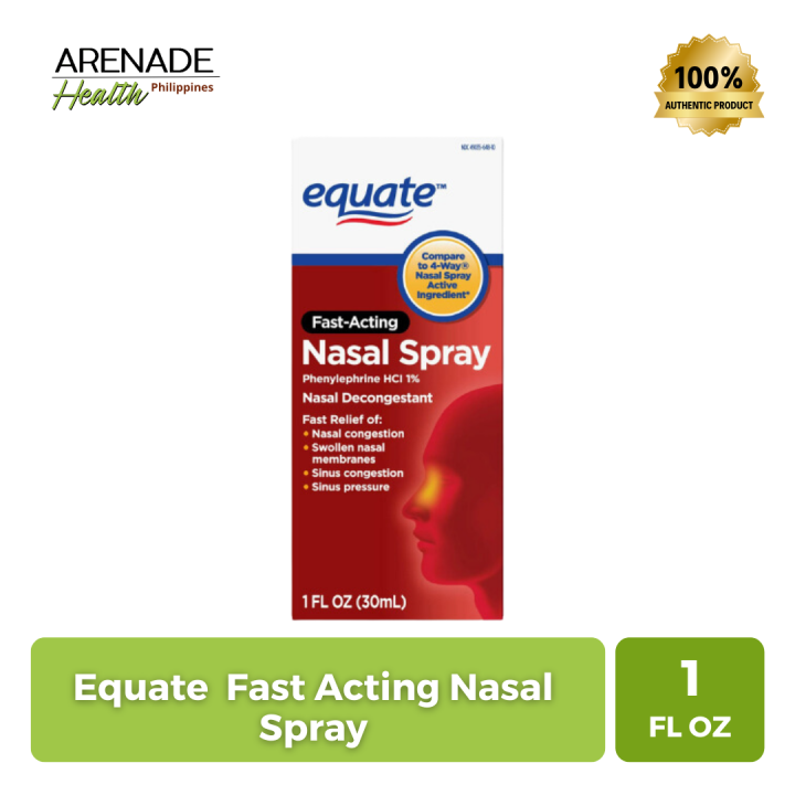 Equate Fast Acting Nasal Spray 1 fl oz / 30ml | Lazada PH