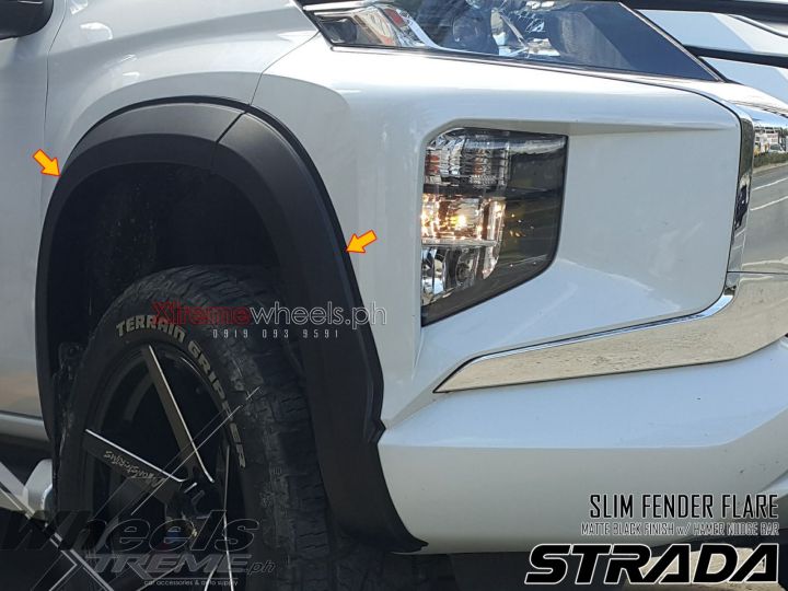 Mitsubishi Strada 2019-2023 Raptor Type Slim Fender Flare Thailand Made ...