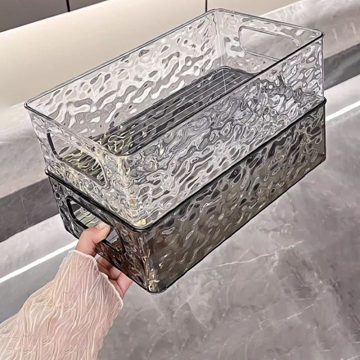 Stackable clear acrylic with glacial pattern storage box | Lazada