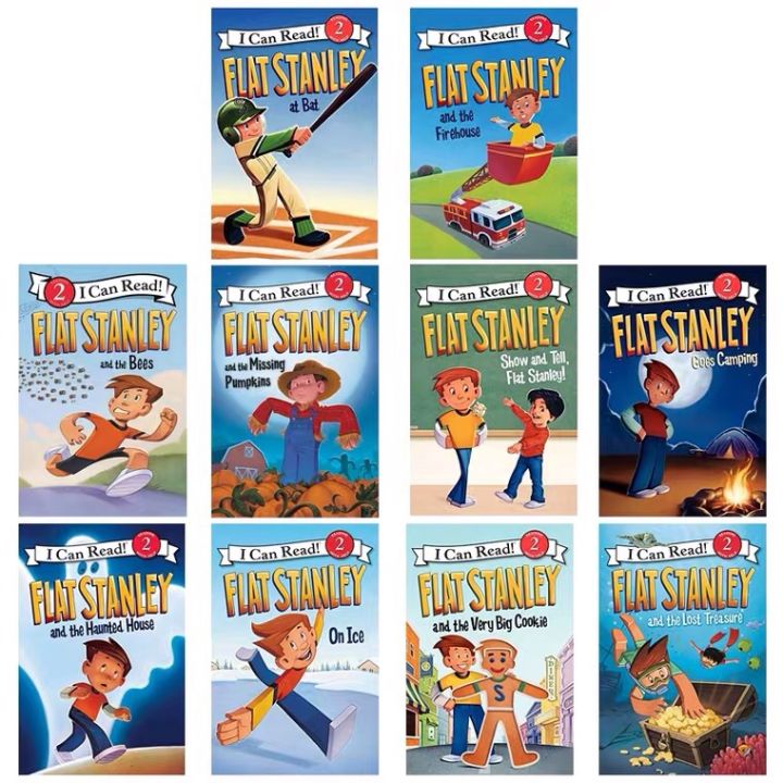 I Can Read 2 Flat Stanley 10 books English book for kids | Lazada.co.th