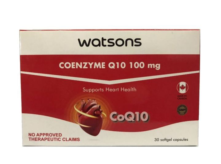WATSONS Coenzyme Q10 100mg 30 Softgel Capsule | Lazada PH