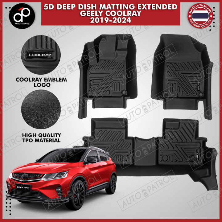 GEELY COOLRAY 2019-2024 5D DEEP DISH MATTING EXTENDED (Made In Thailand ...