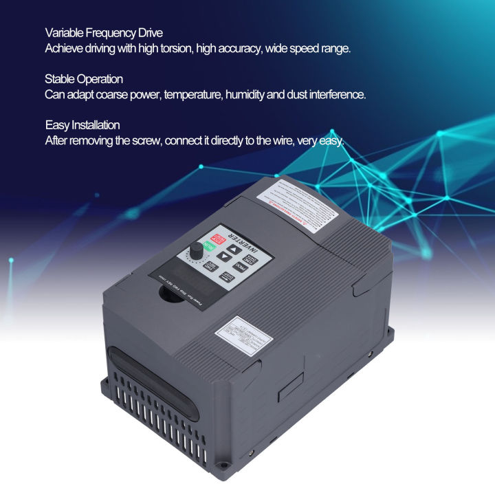 Motor VFD Frequency Controller Single Phase 1 in 3 Out Low Noise Quick ...