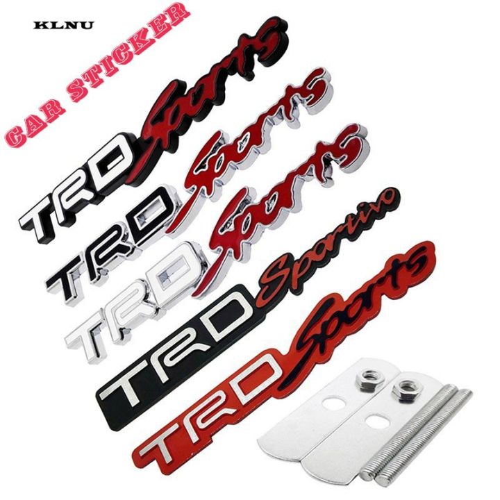 KLNU Dedicated to Toyota TRD Sports car stickers metal mesh car logo ...
