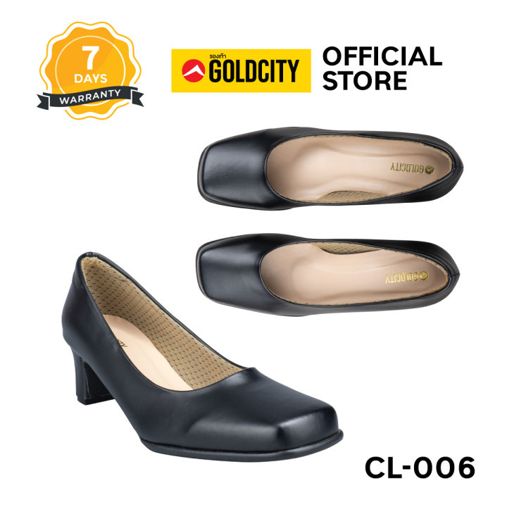 รองเท้าคัชชู แบบสวม หนังPVC SIZE 36-41 ส่งตรงจากโรงงานแท้100% GOLDCITY ...