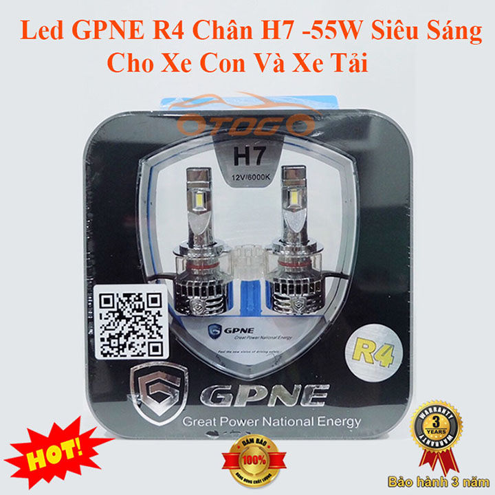 Led GPNE R4 Chân H7 55W Có Canbus Chính Hãng , Cho Xe Con Và Xe Tải ...