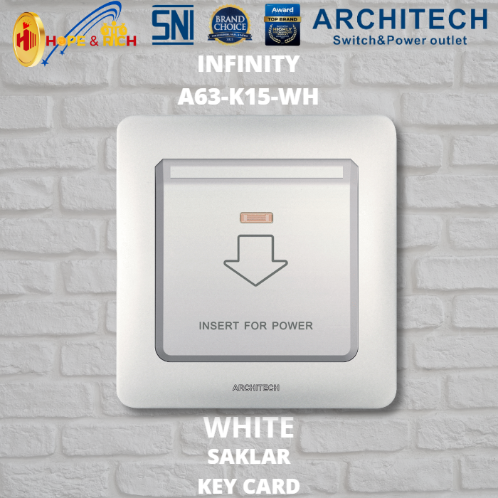ARCHITECH INFINITY A63-K15-Saklar Key Card, WHITE | Lazada Indonesia