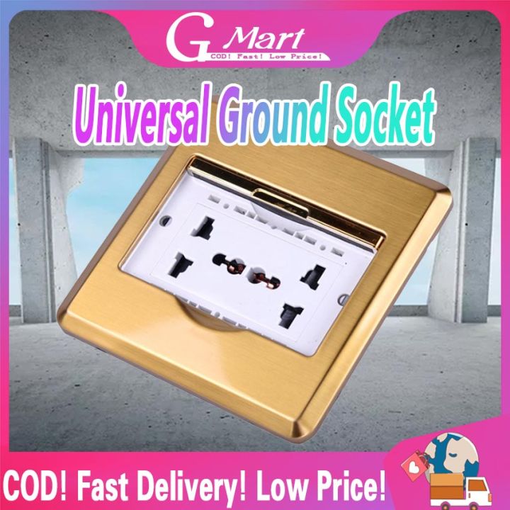 Ground Socket Standard Socket 250V 10A Universal 250V Floor Ground ...
