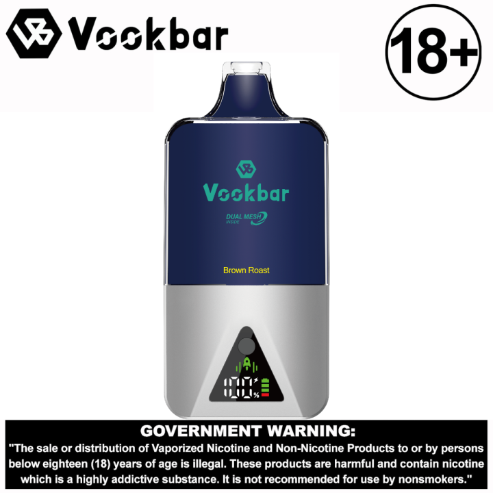 Vookbar Explorer 13,000 DEVICE KIT Type-C Rechargeable - BROWN ROAST ...
