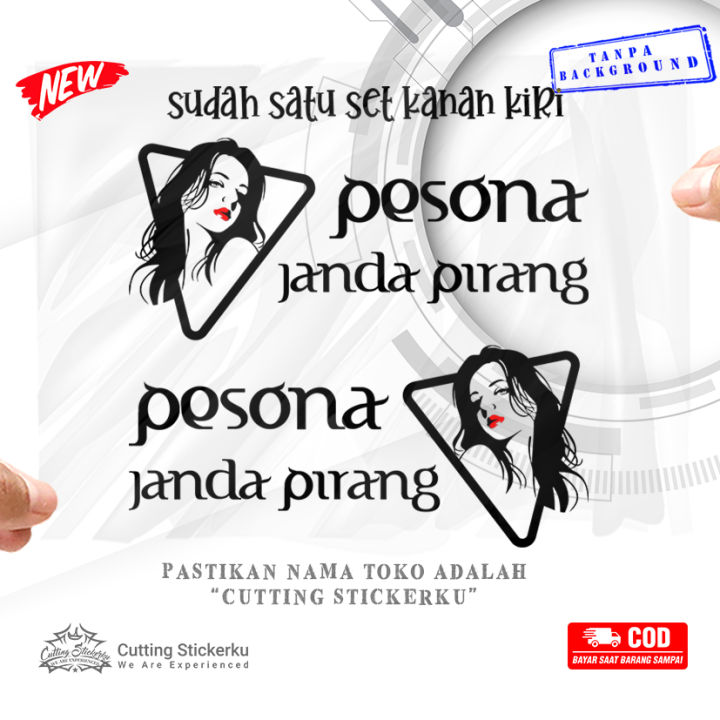Janda Pirang Pesona Wonderful Cutting Stiker Variasi Sticker Truk Kaca ...
