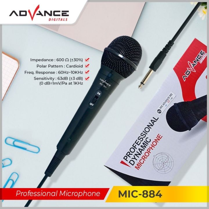 HARGA PROMO Mic Microphone Advance 884 Microphone Kabel MODEL SEPERTI ...