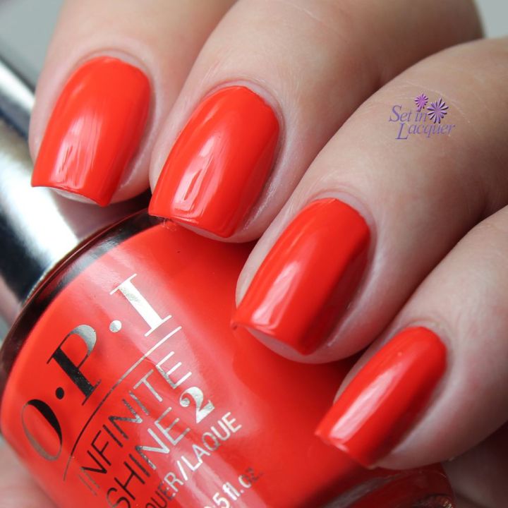 พร้อมส่ง OPI Infinite Shine - Aloha from OPI ยาทาเล็บ สีกึ่งเจล สีส้ม ...