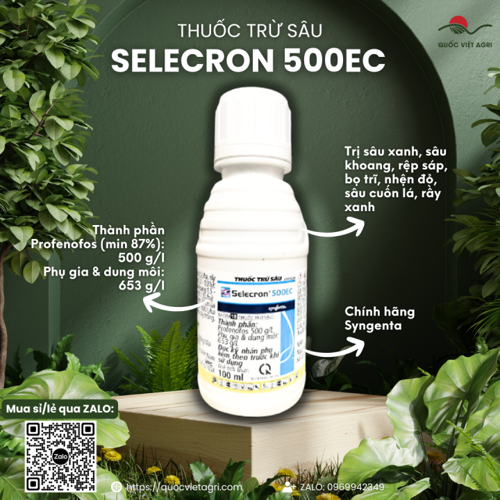 Thuốc trừ sâu, nhện, rệp, bọ trĩ SELECRON 500EC (chai 100ml ...