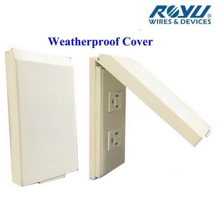 Royu Weather Proof Plate Cover Slim Type Outdoor Electrical Outlet ...