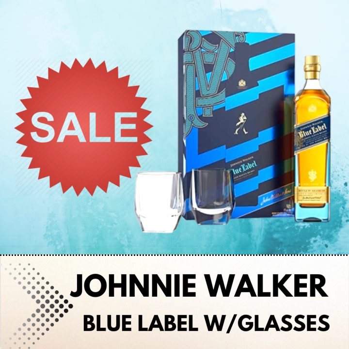 Johnnie Walker Blue Label Gift Pack with Glasses | Lazada PH