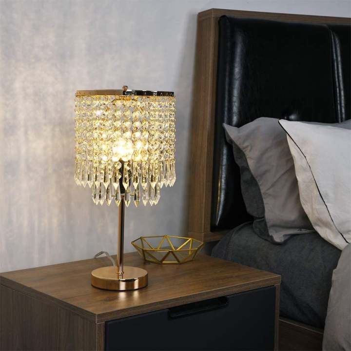 LOCAL STOCK Modern Crystal Table Lamp Night light Desk Lamp Home ...