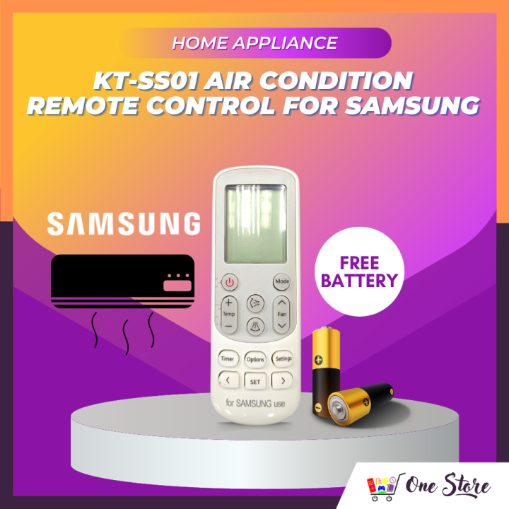SAMSUNG KT-SS01 Air Cond Aircon Aircond Air Conditioner Remote Control ...