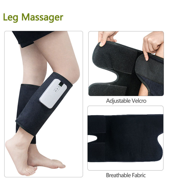 Rechargeable Leg Massager with Heat for Circulation Air Compression ...