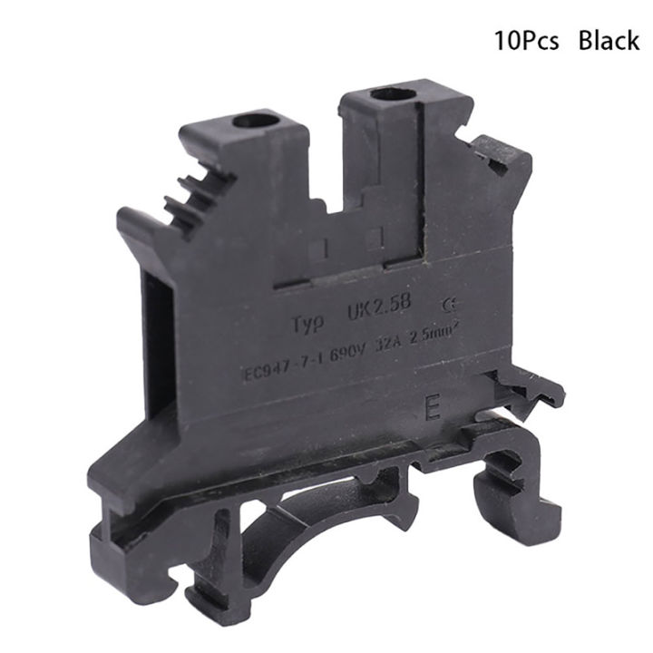 【pheebss】10pcs UK-2.5B 2.5mm 2 DIN Rail Universal Combination Terminal ...