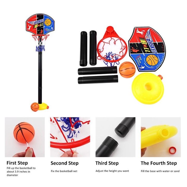 Sleep Baby Basketball Stand Toy for Kids Boy Elevated Basketball Hoop ...
