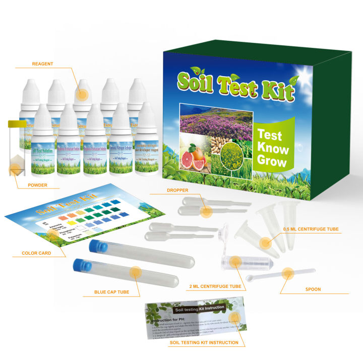 Soil test kit 5 in 1 soil test reagent test kit | Lazada PH