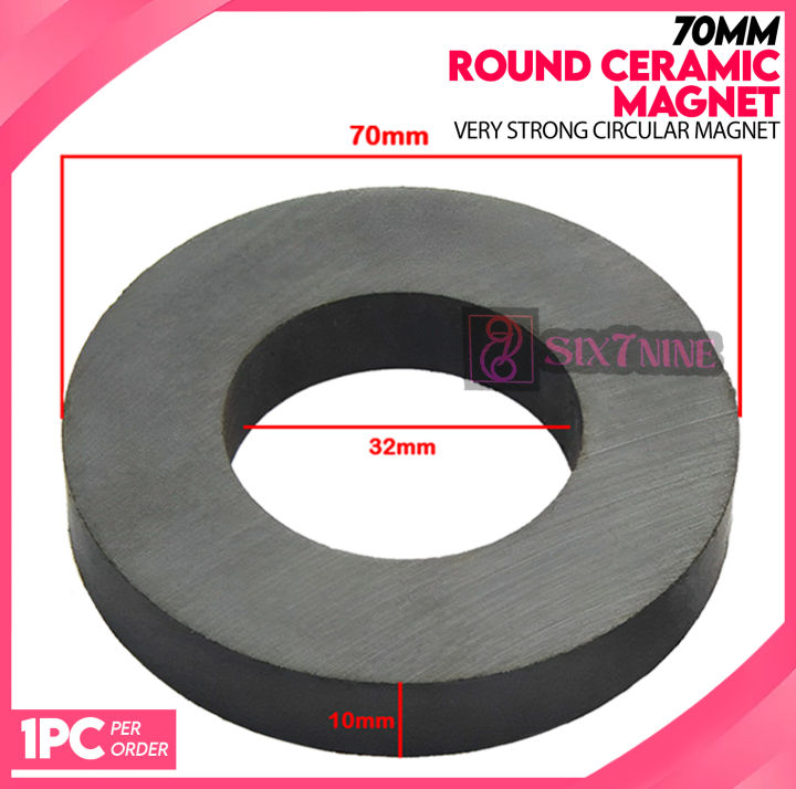 70MM Round Ceramic Strong Magnet Very Strong Circular Magnet | Lazada PH