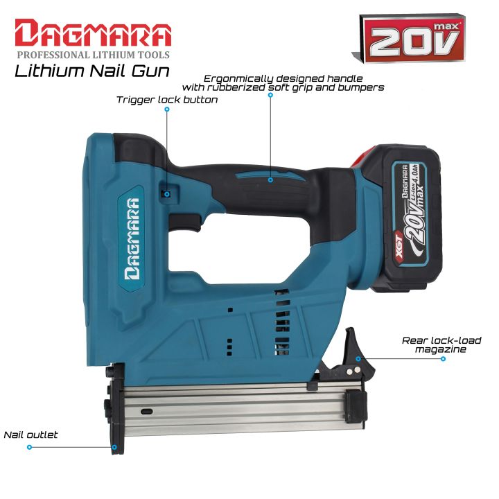 Dagmara F30 20V LXT Lithium-Ion Cordless Nailer, 23 Gauge Nail Gun F30 ...