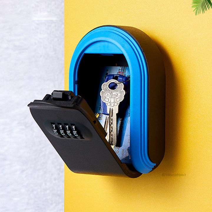SIMPLYBEST Wall Mount Key Safe Box Numbering Lock Key Storage Lock Box ...