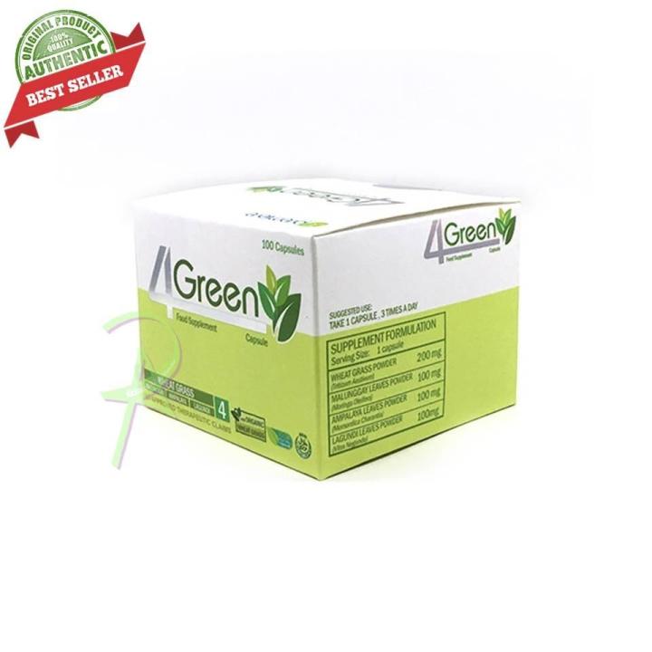 JC Premiere 4Green 100 vegetable capsules | Lazada PH