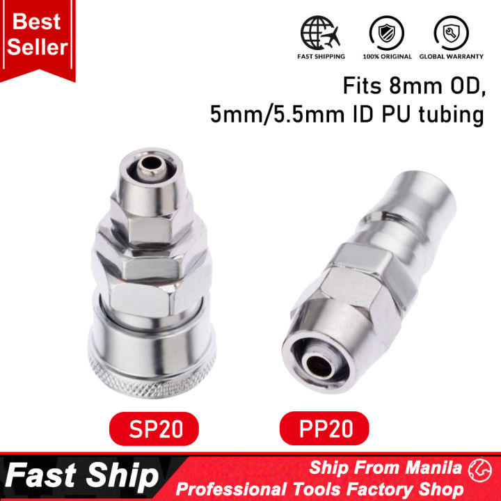 PP20 SP20 Durable Quick Release Coupler Air Pneumatic Hose Coupling ...