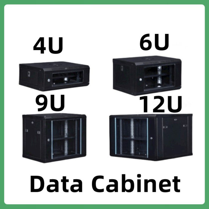 Data Cabinet 4U 6U 9U 12U Logistics Management Cabinet Server Rack CCTV System Organization CCTV ...