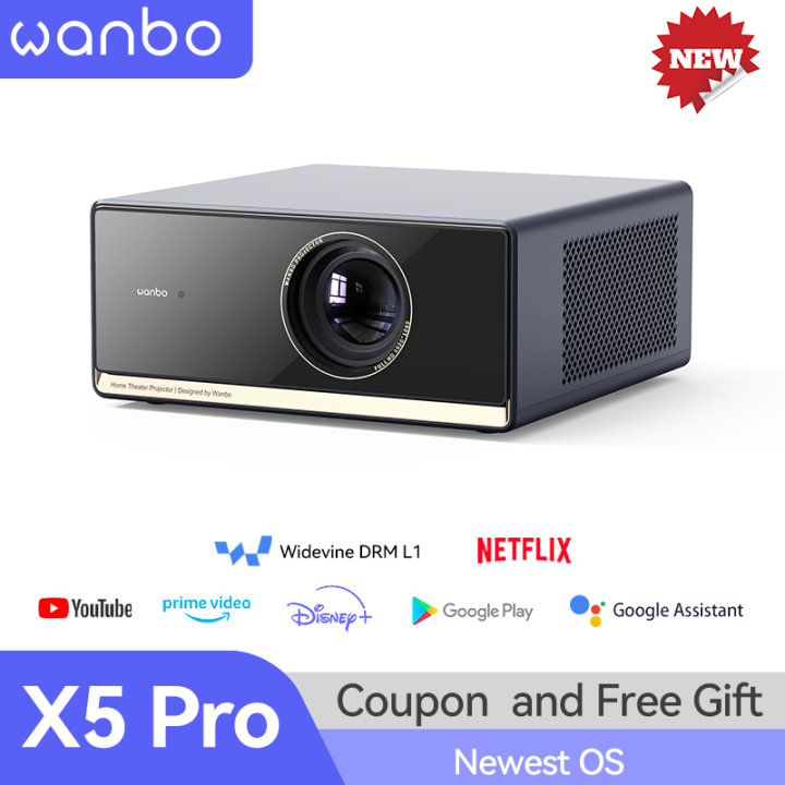 Wanbo X5 Pro Projector Full HD 1080P Proyector Support 4K 1100 ANSI ...