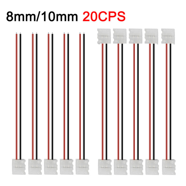 10/ 20PCS LED Light Power Connector 2Pin LED Strip Light Accessories ...