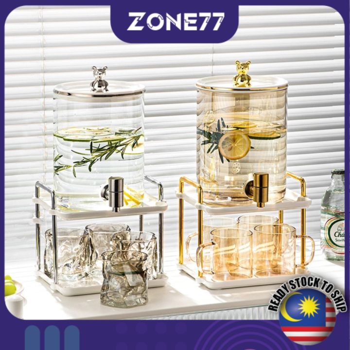 3.6L /5L Beverage Dispenser with Stainless Steel Spigot Fruit Tea ...
