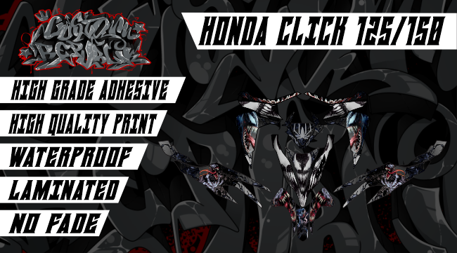 Honda Click i125/150 Decals Set (Venom) | Lazada PH