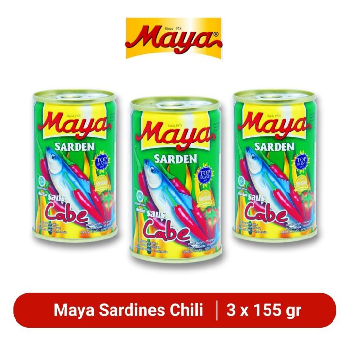 [Paket Isi 3] Maya Sardines Chili 155 Gr | Lazada Indonesia