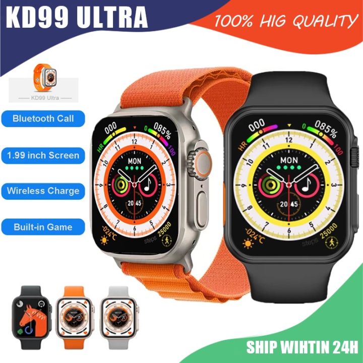 KD99 Ultra Smart Watch Series 8 Smartwatch Men's Bluetooth Call Watch8 Ultra Wireless Charging ...