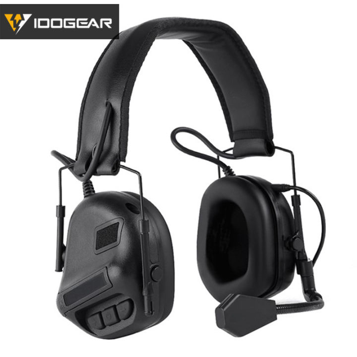 IDOGEAR Tactical Electronic Headset Ear Muffs Ear Protection Army ...