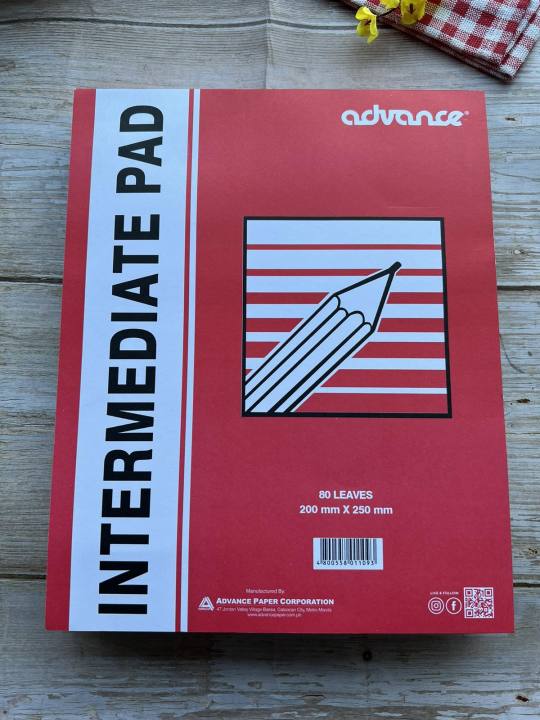 Advance Intermediate Pad 80 Leaves (10 Pad) | Lazada PH