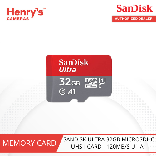 SANDISK ULTRA 32GB MICROSDHC UHS-I CARD - 120MB/S U1 A1 - HENRY'S CAMERAS | Lazada PH