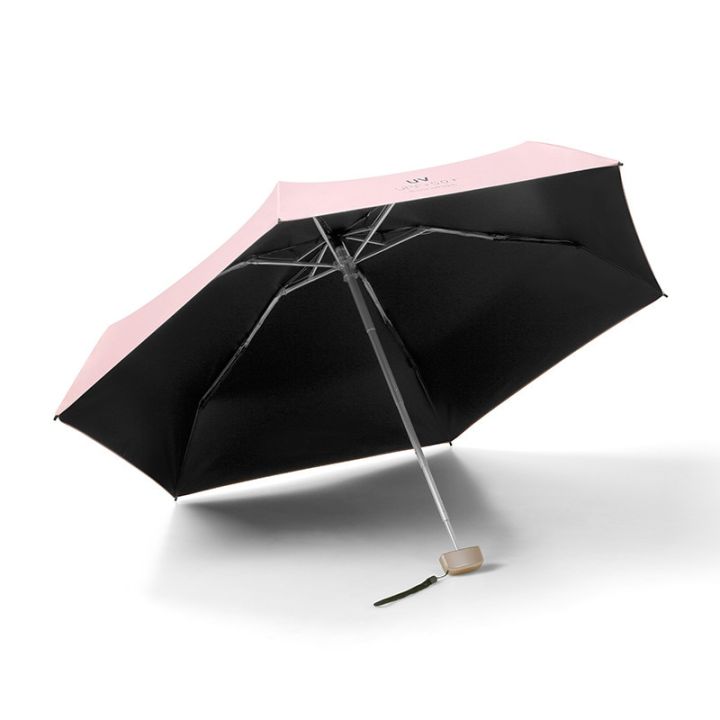 WOTTE Sun Umbrella Very Small Mini Umbrella Vinyl Umbrella Pocket Sun ...