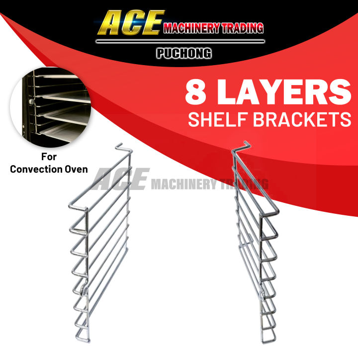 8 Layers Shelf Brackets For Convection Oven 8 Rack Accessories ...