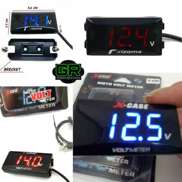 NEW Volt Meter Motor Volt Meter Aki Digital Alat Pengukur Aki Motor | Lazada Indonesia