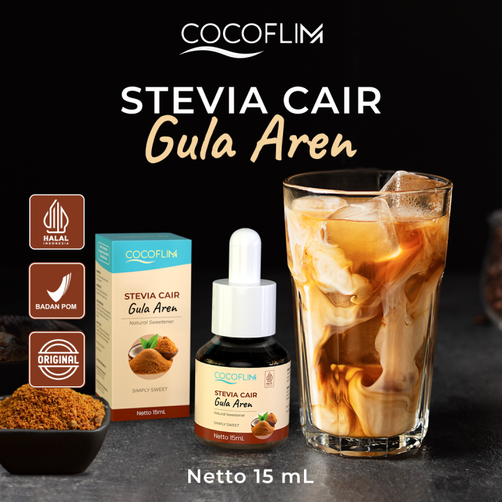 Cocoflim Stevia Cair Original Dan Gula Aren ukuran 5ml Dan 15ml ...